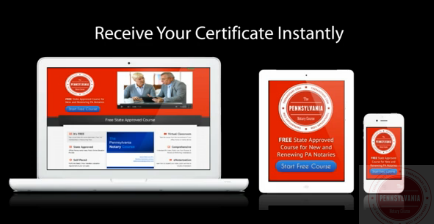 recieve your certificate - The PA Notary