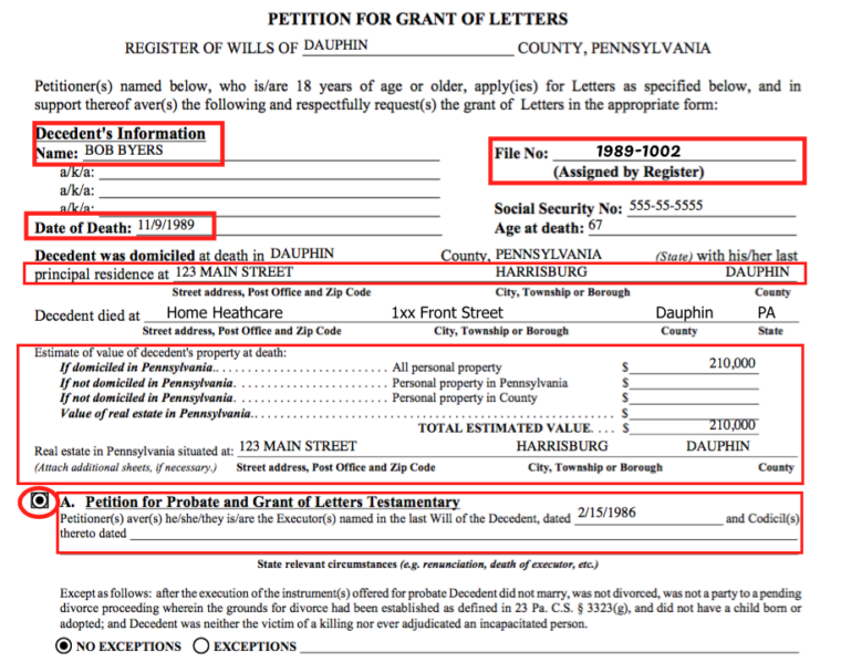 petition-for-testamentary-letters - The PA Notary
